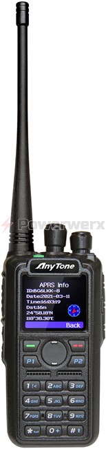 Anytone AT-D878UVII Digital DMR Dual-band Handheld Commercial Radio with GPS, APRS TX | Powerwerx