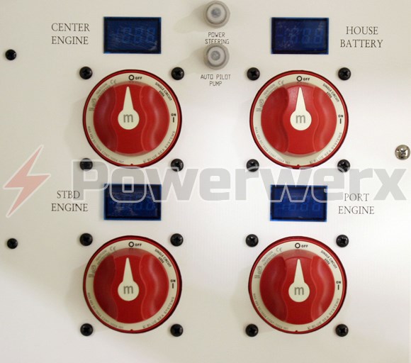 Blue Sea 6006 m-Series Mini Battery Switch Single Circuit On Off Red ...
