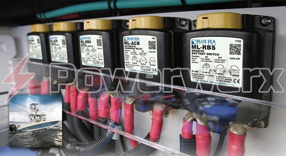 Blue Sea 7700 ML-RBS Remote Battery Switch with Manual Only Control 12V ...