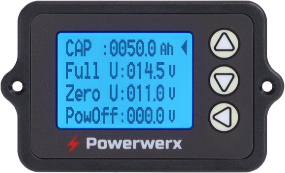 Powerwerx BSM-500 Precision Battery Status Monitor with 500A Shunt ...