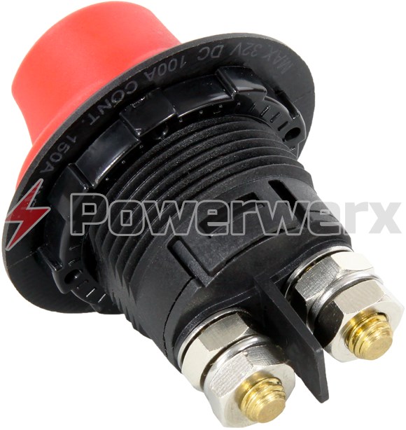 Powerwerx PanelHDSW Heavy Duty 100A Panel Mount ON-OFF Battery Switch ...