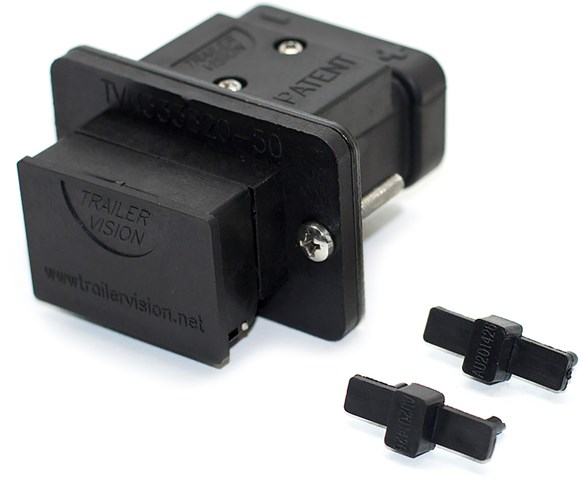 Trailer Vision Flush Panel Mount Enclosure and Cover for Anderson SB50 Series Connectors | Powerwerx
