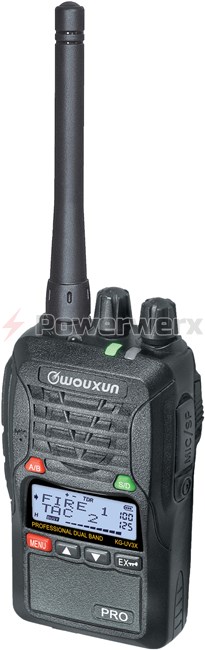 Wouxun KG-UV3X Pro Dual Band VHF/UHF 125 Channel Handheld Commercial Radio | Powerwerx